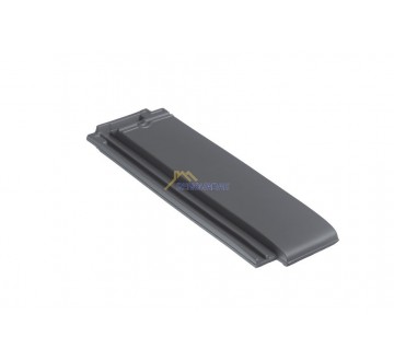 Halve pan Monier Tuile Plat platinagrijs edelengobe